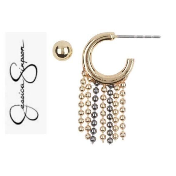 Jessica Simpson | Jewelry | Nwtjessica Simpson Gold Beaded Ball Drop ...